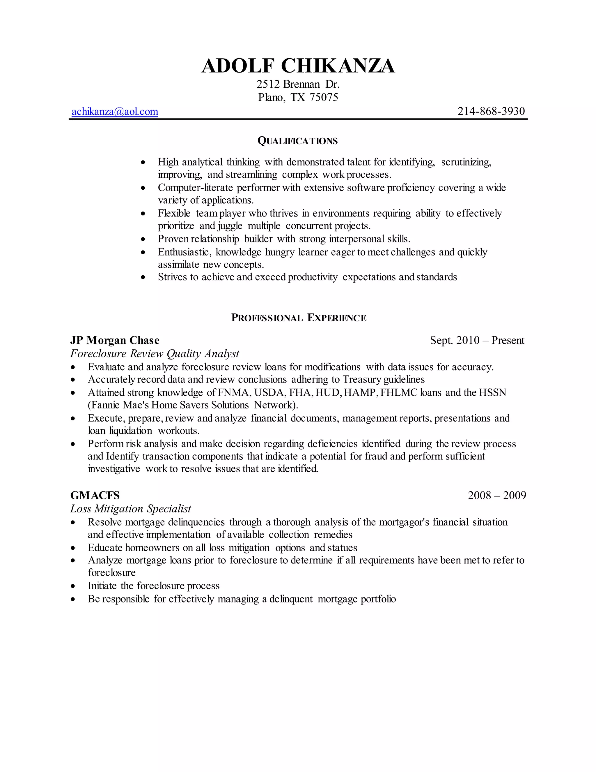 adolf resume | DOC