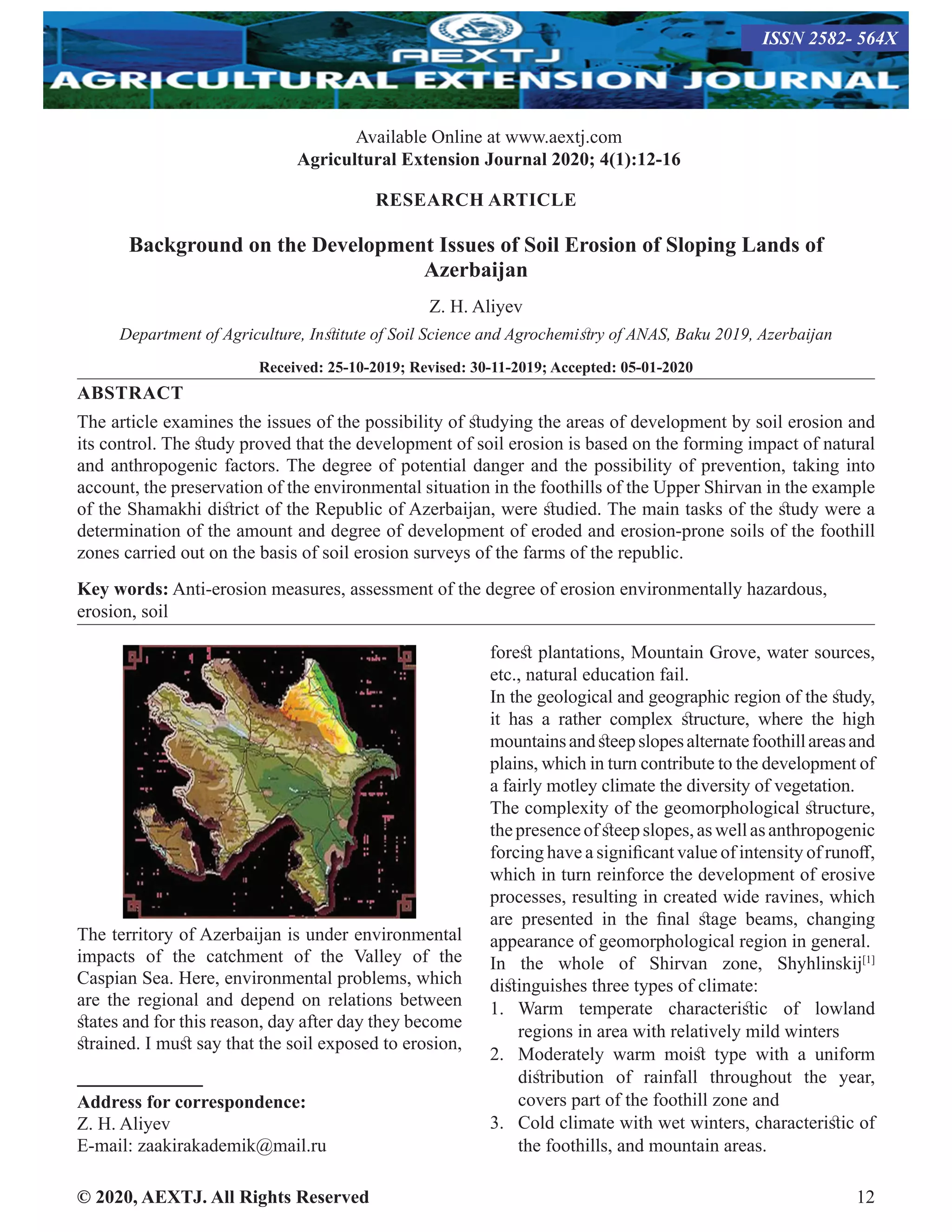 Background on the Development Issues of Soil Erosion of Sloping Lands ...