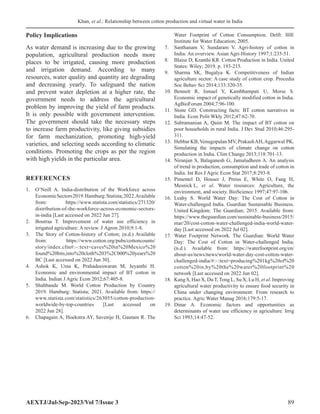 Relationship between Cotton Production and Virtual Water in India | PDF ...