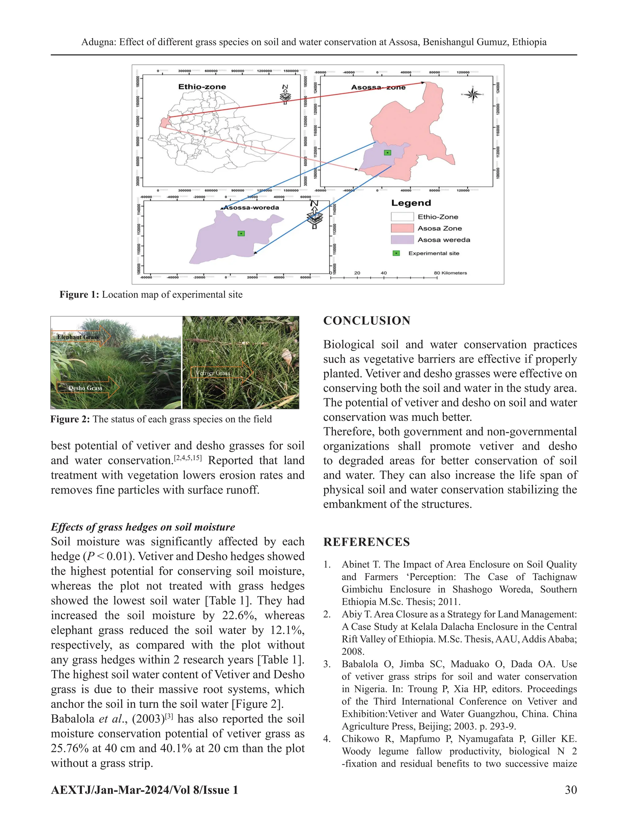 Effect of different Grass Species on Soil Loss, and Runoff at Assosa ...