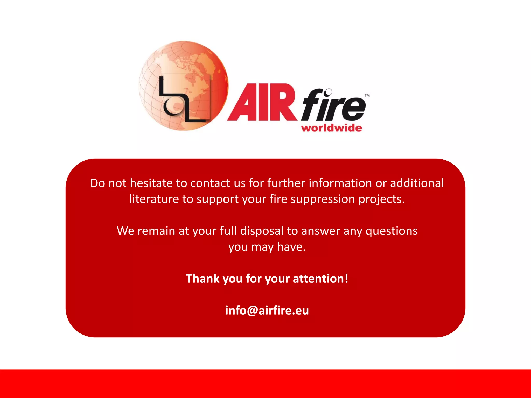 AIRFIRE WORLDWIDE Chemical Fire Suppression Systems | PPT