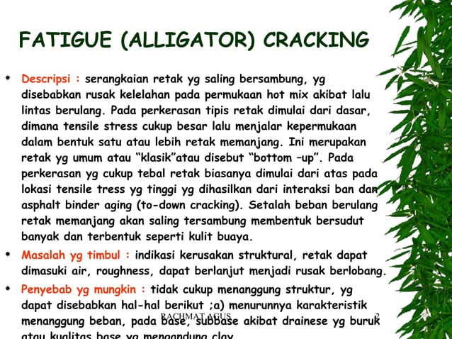 02 Agus=Kerusakan Pada Perkerasan Aspal | PPT