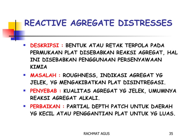 02 Agus=Kerusakan Perkerasan Kaku | PPT