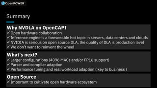 02 ai inference acceleration with components all in open hardware: opencapi and nvdla | PPT