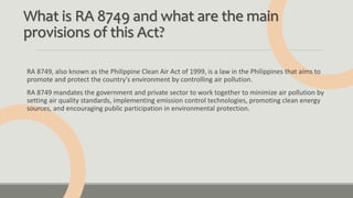 02 AIR POLLUTION.pptx | Environmental Services Industry | Industries