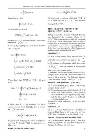 On Application of the Fixed-Point Theorem to the Solution of Ordinary Differential Equations | PDF