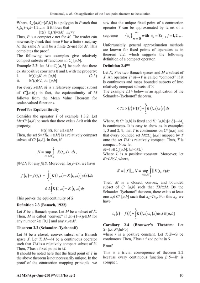On Application Of The Fixed Point Theorem To The Solution Of Ordinary Differential Equations Pdf
