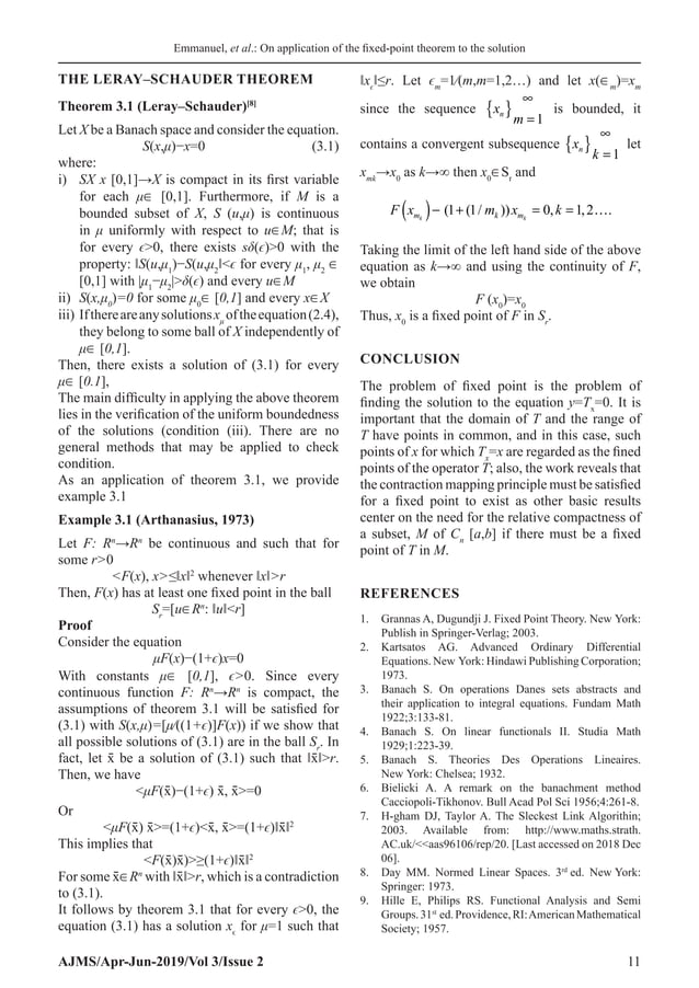 On Application Of The Fixed Point Theorem To The Solution Of Ordinary Differential Equations Pdf
