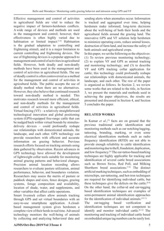 Monitoring Cattle Grazing Behavior and Intrusion Using Global Positioning System and Virtual ...
