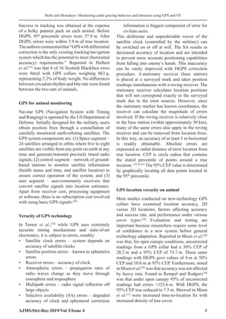 Monitoring Cattle Grazing Behavior and Intrusion Using Global Positioning System and Virtual ...