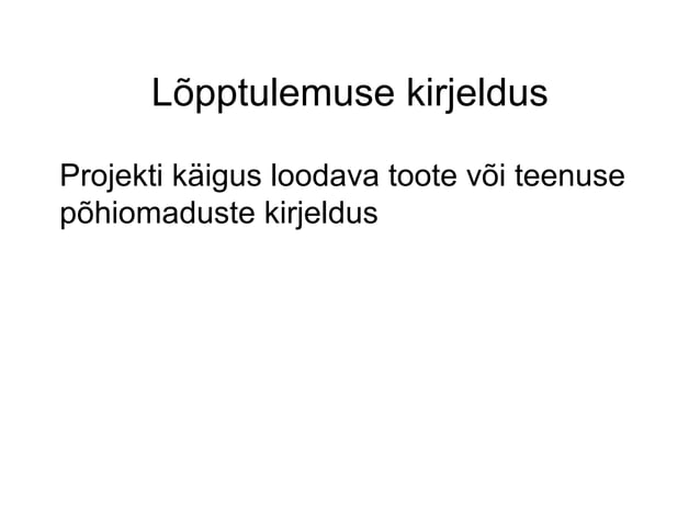 Projekti algatamine | PPT