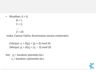 Kriptograf - Algoritma Kriptografi Klasik (bagian 1) | PDF