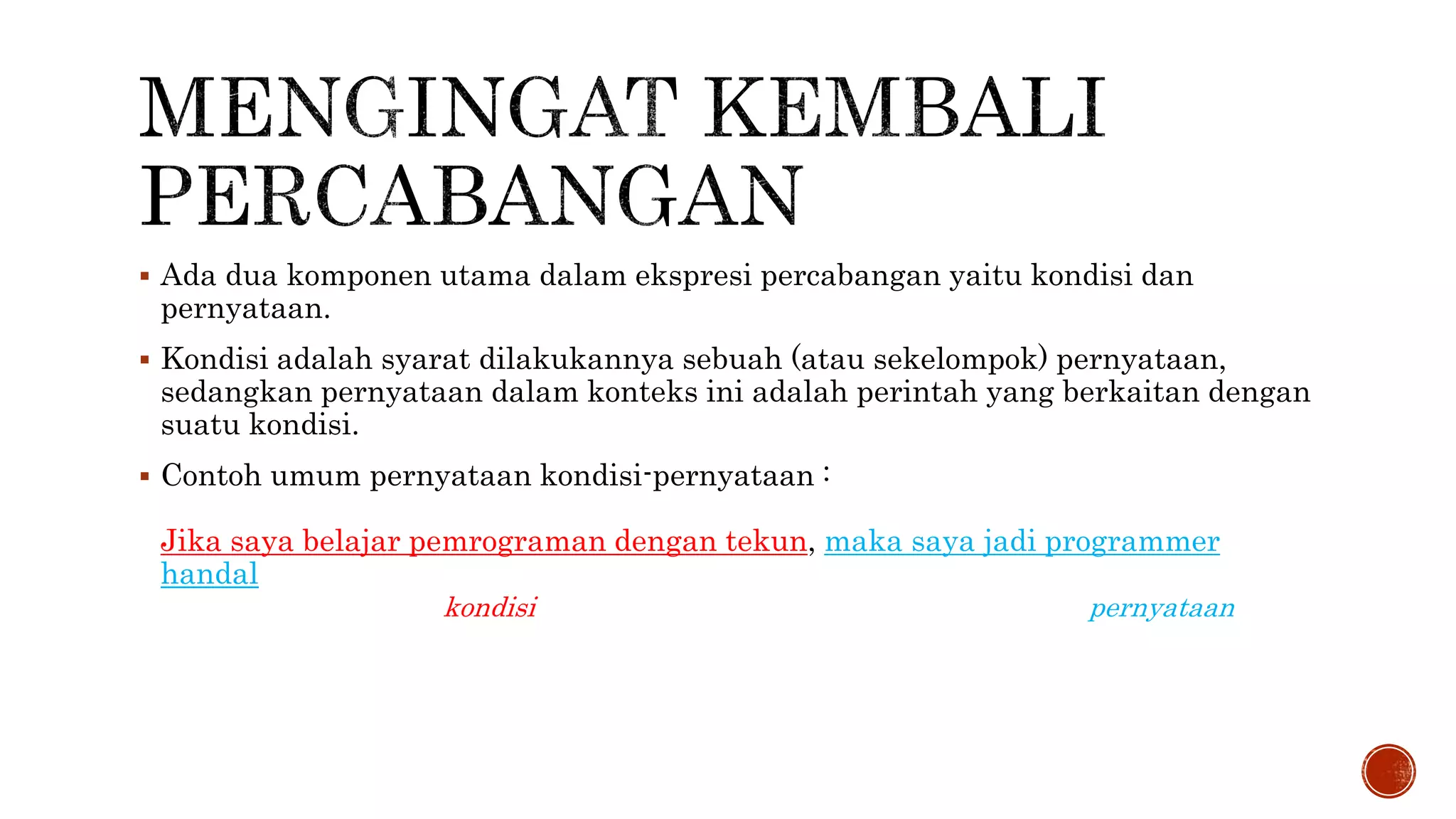 02 algoritma percabangan | PPTX