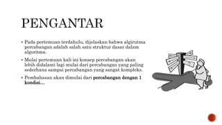 02 algoritma percabangan | PPTX