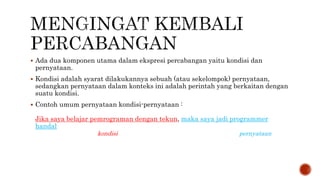 02 algoritma percabangan | PPTX