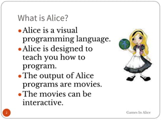 Game Making in Alice - Coding Preview: "Eat the Banana" Game | PPTX ...