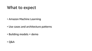 Machine Learning as a Service with Amazon Machine Learning | PPT