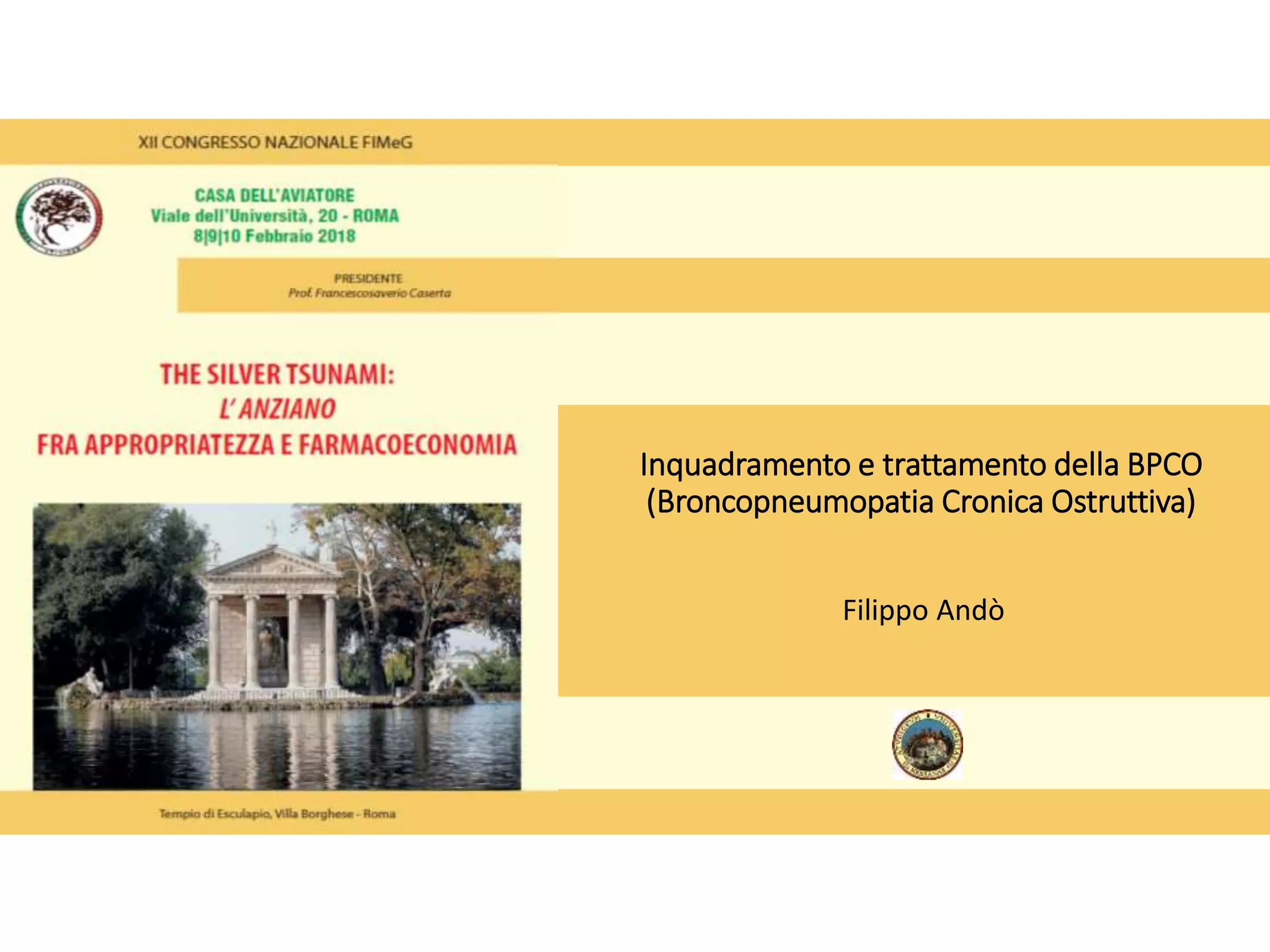 Inquadramento e trattamento della BPCO (BRONCOPNEUMOPATIA CRONICA ...