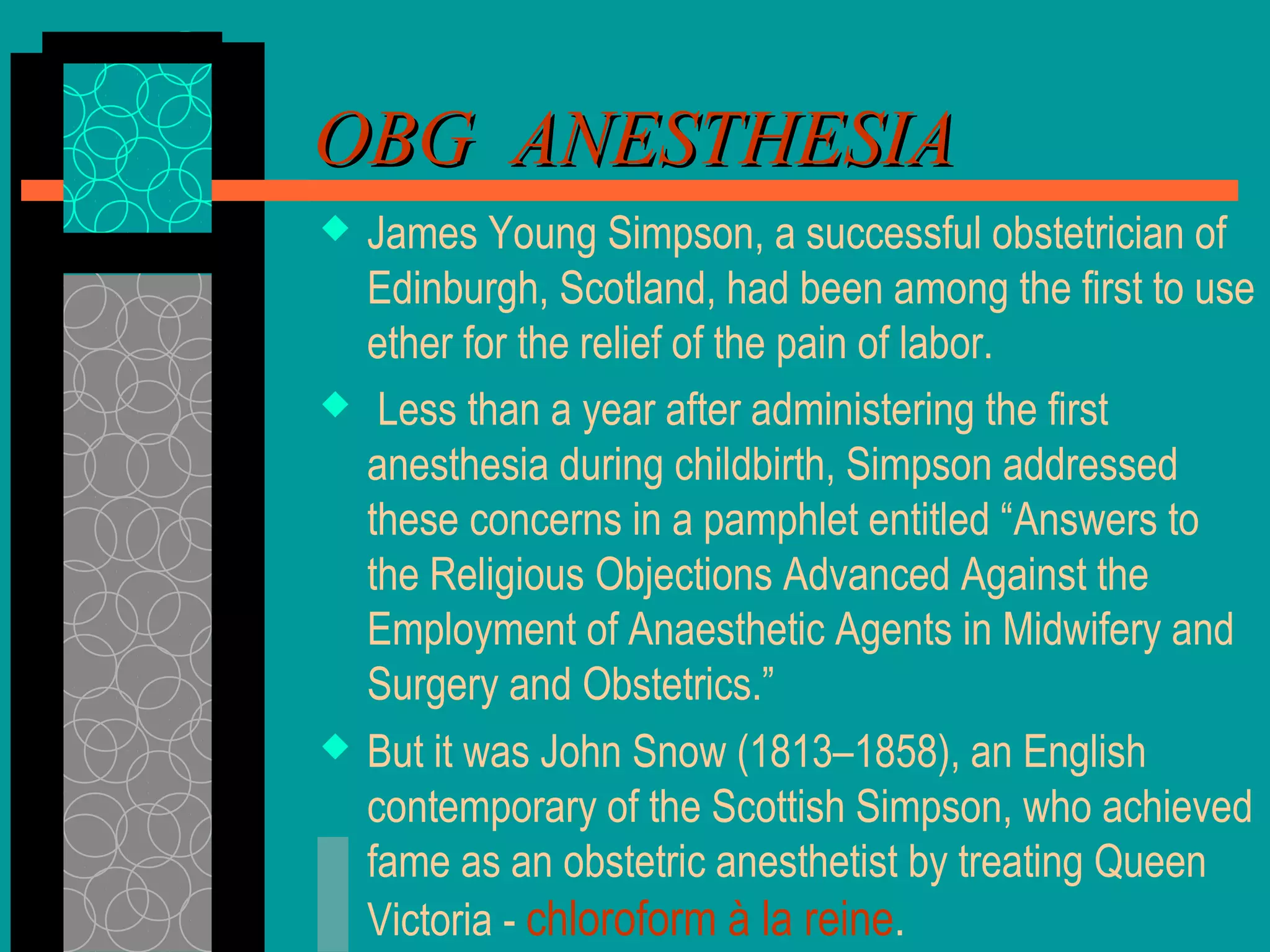 anesthesia history | PPT