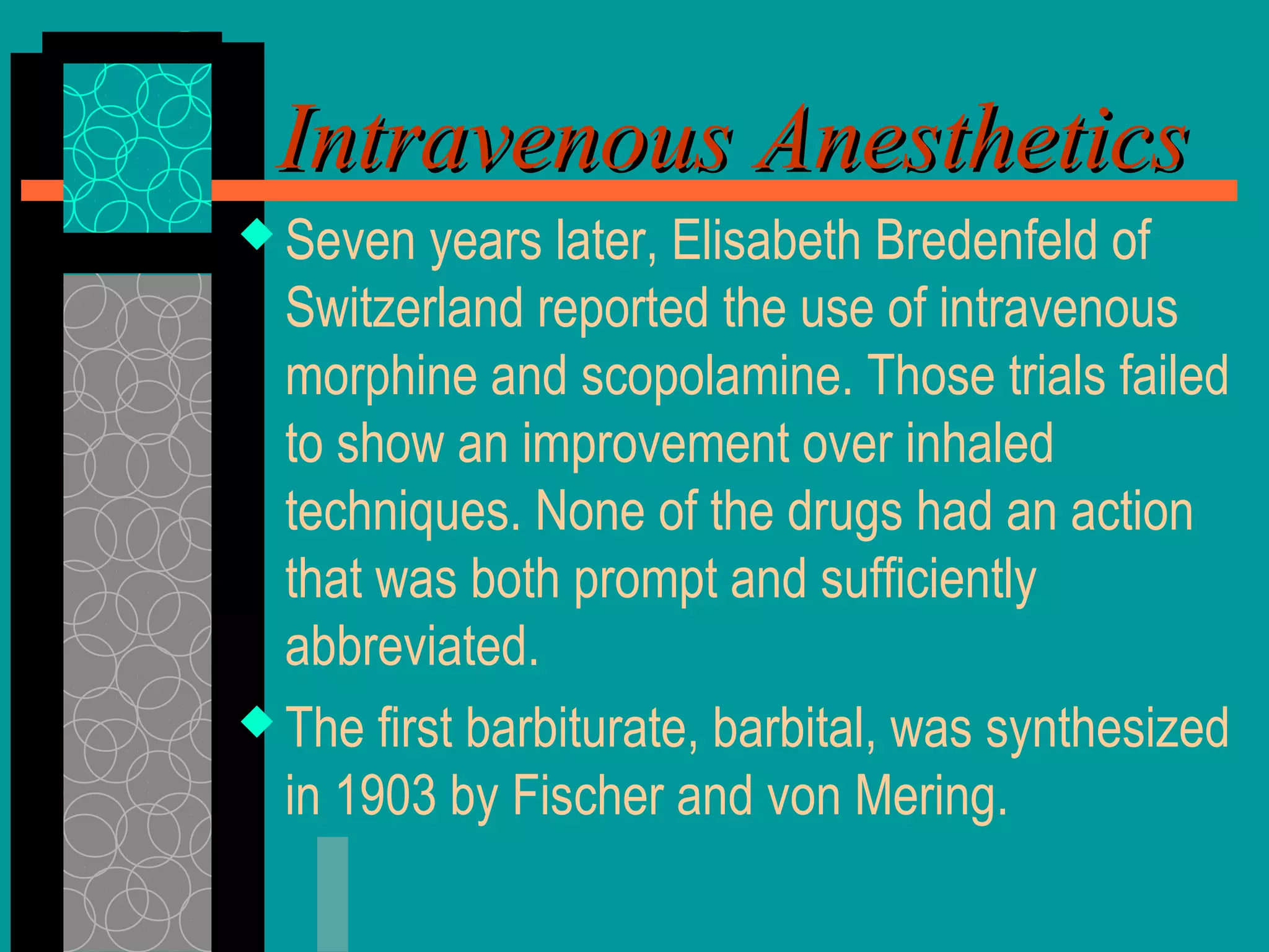 anesthesia history | PPT