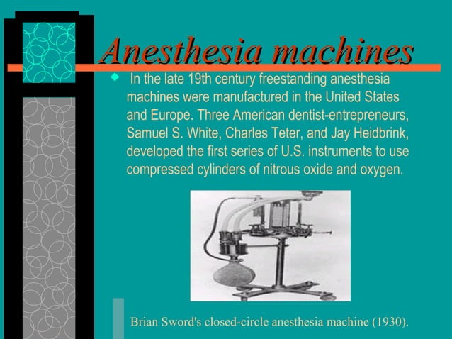 anesthesia history | PPT | Chemistry | Science