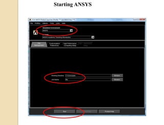 ansys tutorial | PPTX