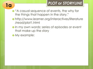 Storylines and Plot Elements | PPTX | Pets