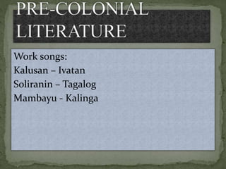 Lesson 1: Philippine Literature | PPTX