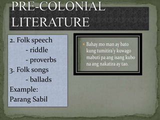 Lesson 1: Philippine Literature | PPTX