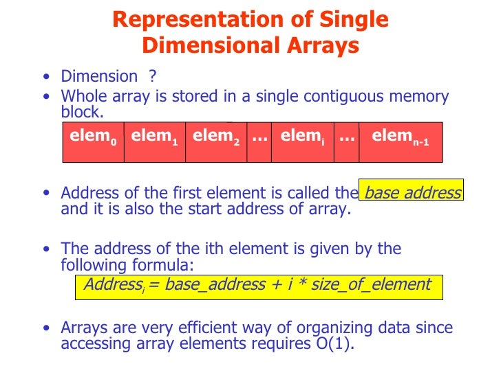 02 Arrays And Memory Mapping 02 Arrays And Memory Mapping