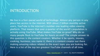 Top 10 YouTubers | PPTX