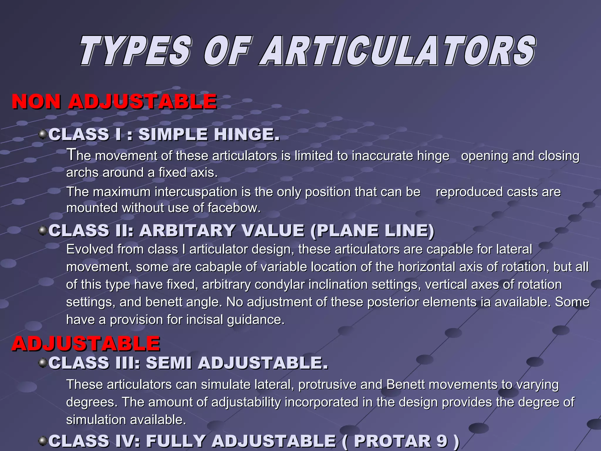 02 FACE BOWS AND ARTICULATORS | PPT