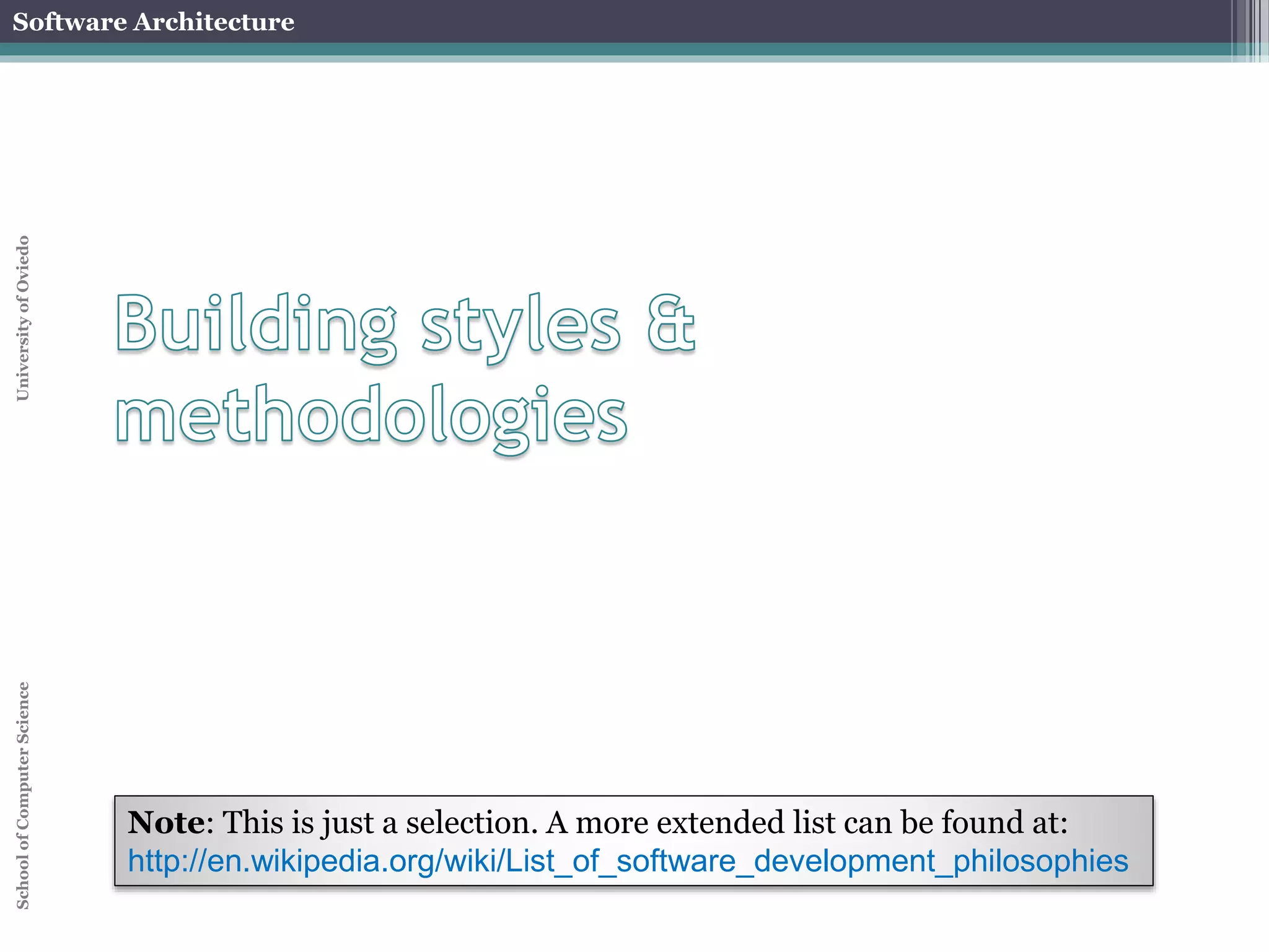 Software Architecture - Allocation taxonomies: building, deployment and ...