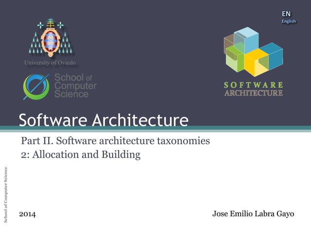 Software Architecture - Allocation taxonomies: building, deployment and ...