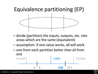 Agile Testing Alliance Chapter presentation - Equivalence Partition and ...