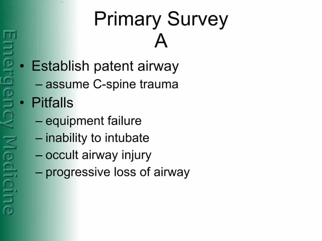 02 atls initial assessment and management | PPT | First Aid | Injuries