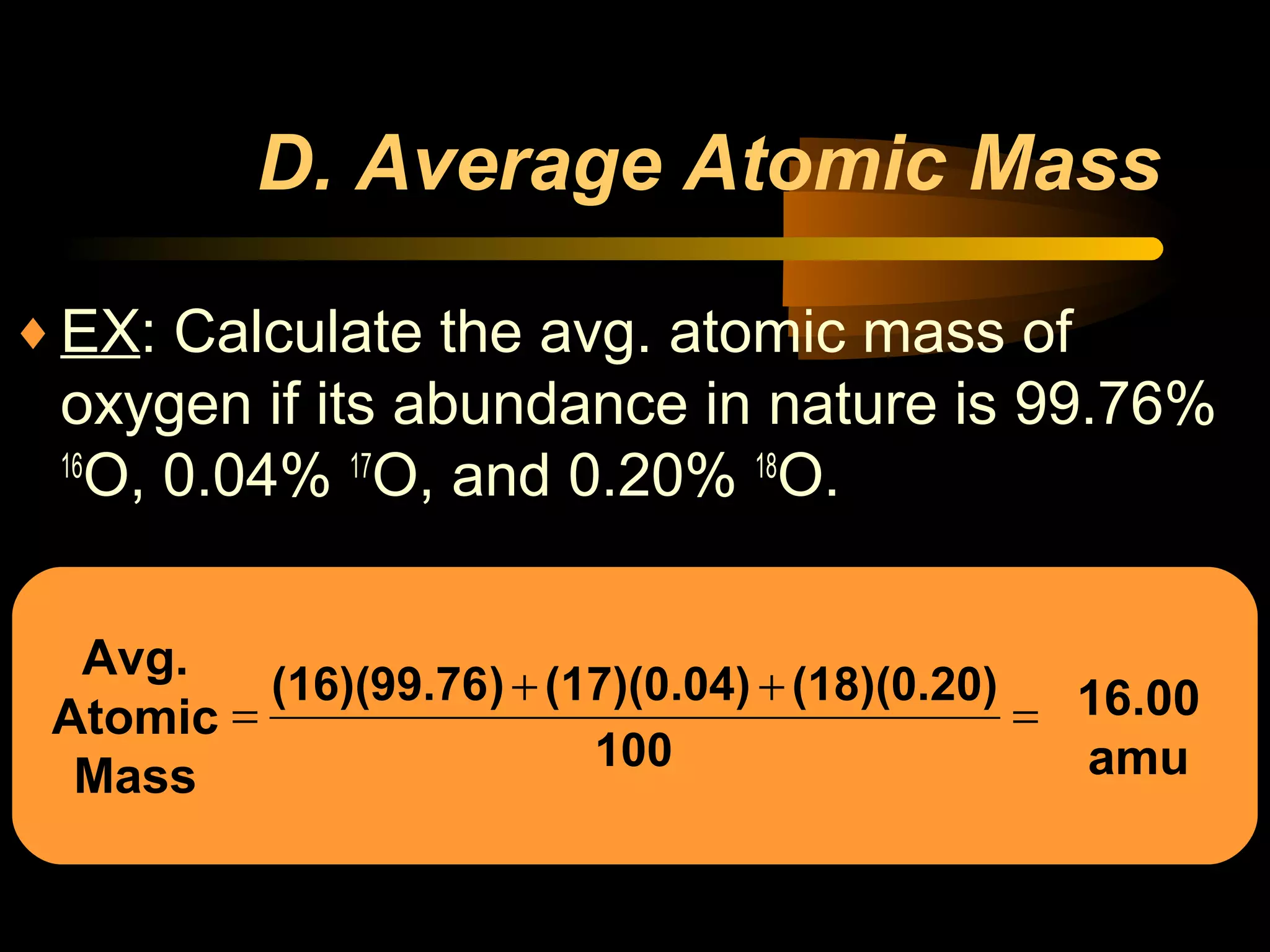 Atomic Mass Presentation | PPT