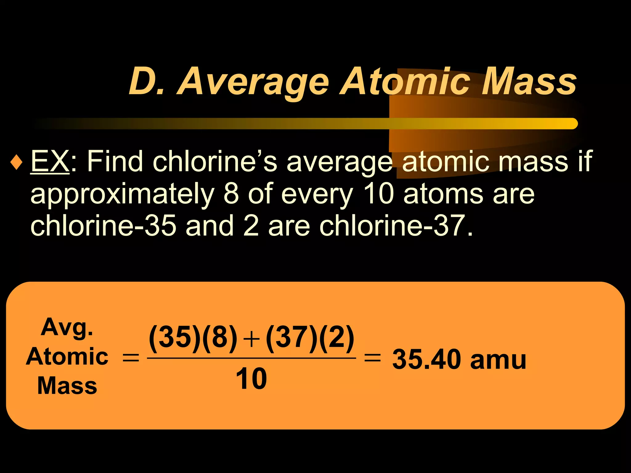 Atomic Mass Presentation | PPT