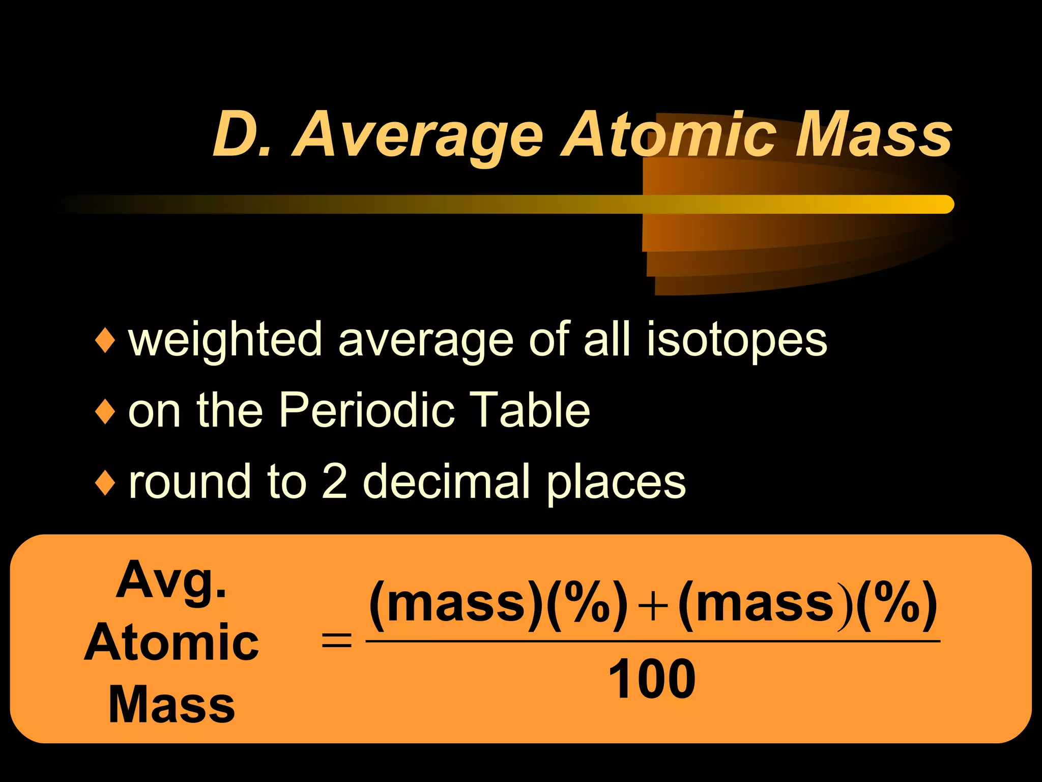 Atomic Mass Presentation | PPT