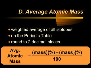 Atomic Mass Presentation | PPT