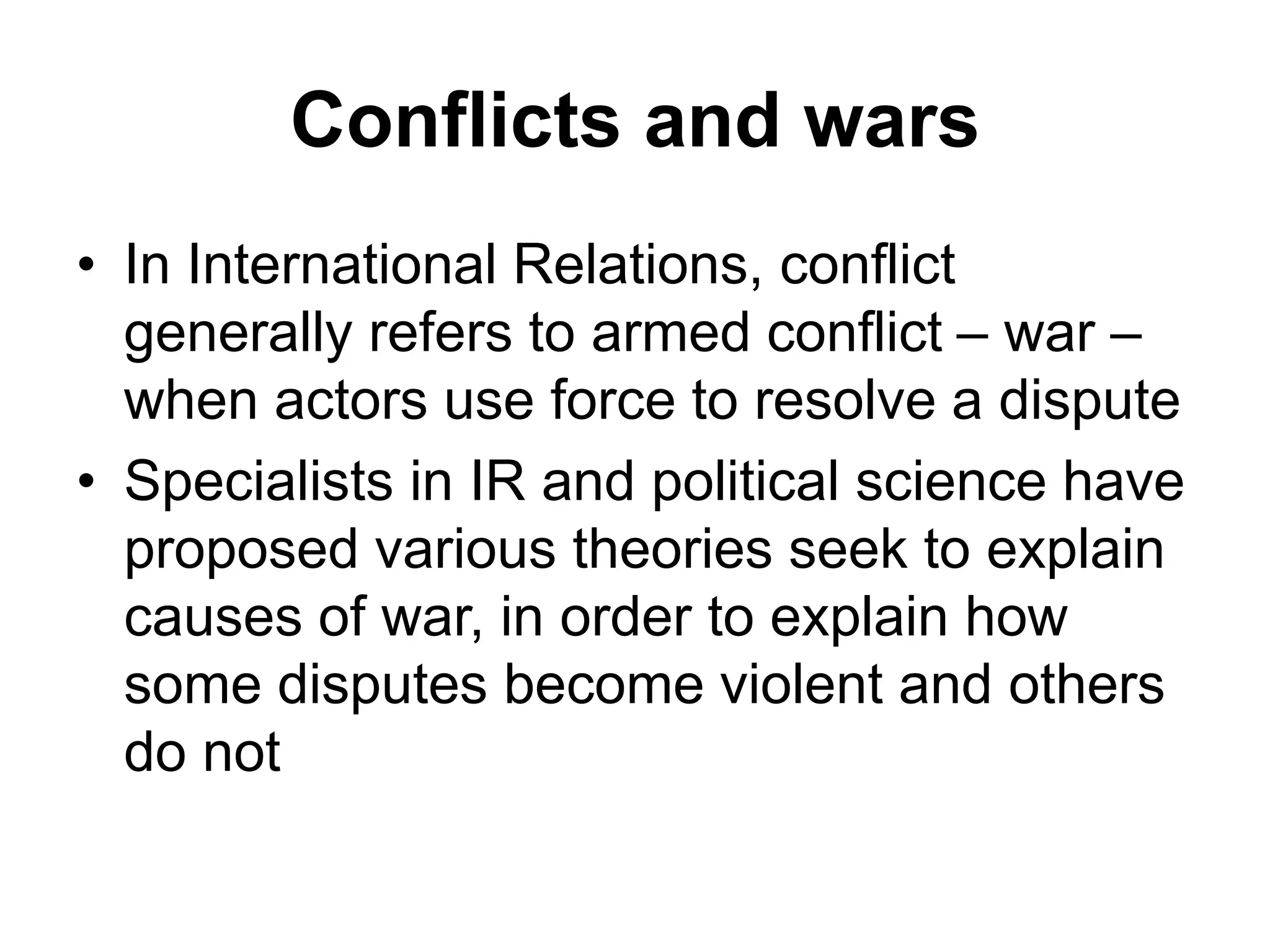 02a types of international conflict | PPTX
