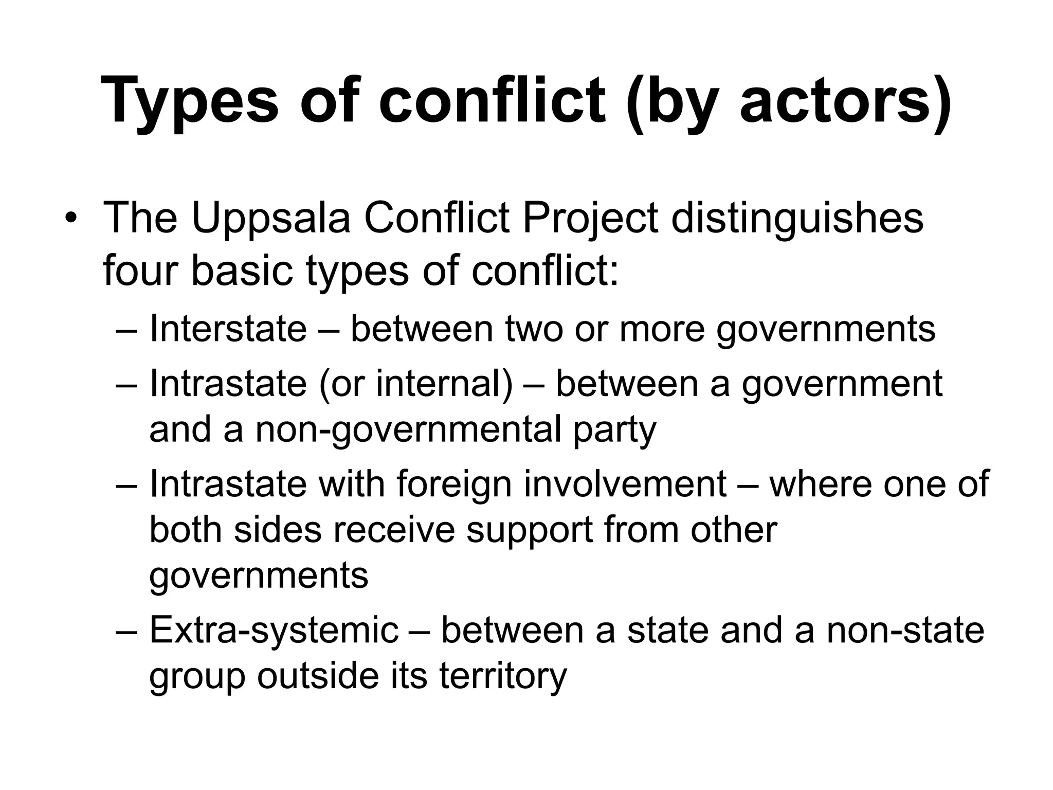 02a types of international conflict | PPTX