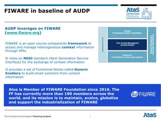 FIWARE Global Summit - AUDP – the Atos Urban Data Platform | PDF