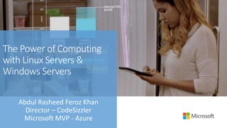 Power of Compute Services on Microsoft Azure. | PPTX | Cloud Computing | Internet