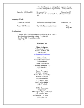 Olivia-Rayner-Resume-2016 | DOC