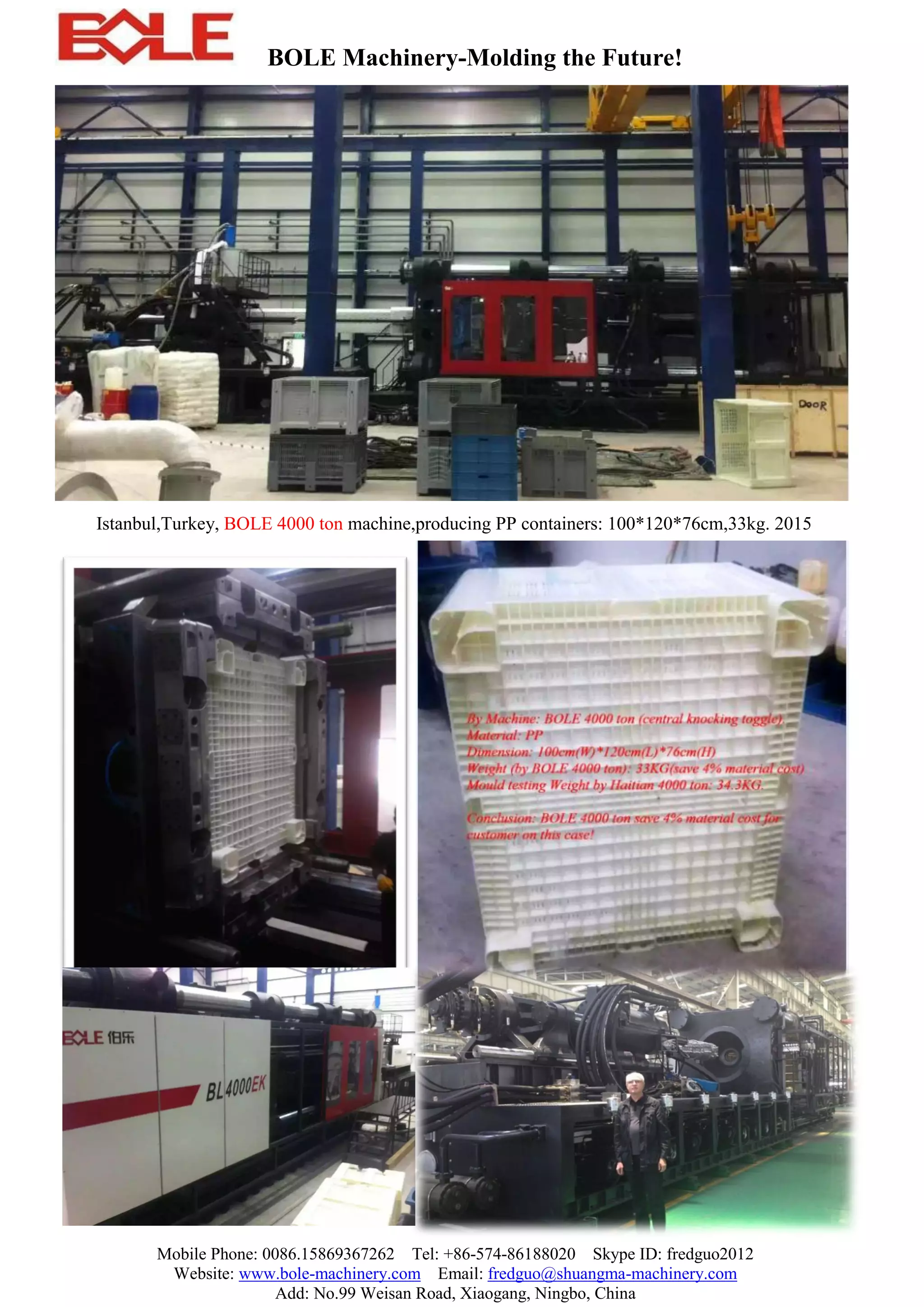BOLE Injection molding machine ,Project Proposal（2015最新) | PDF