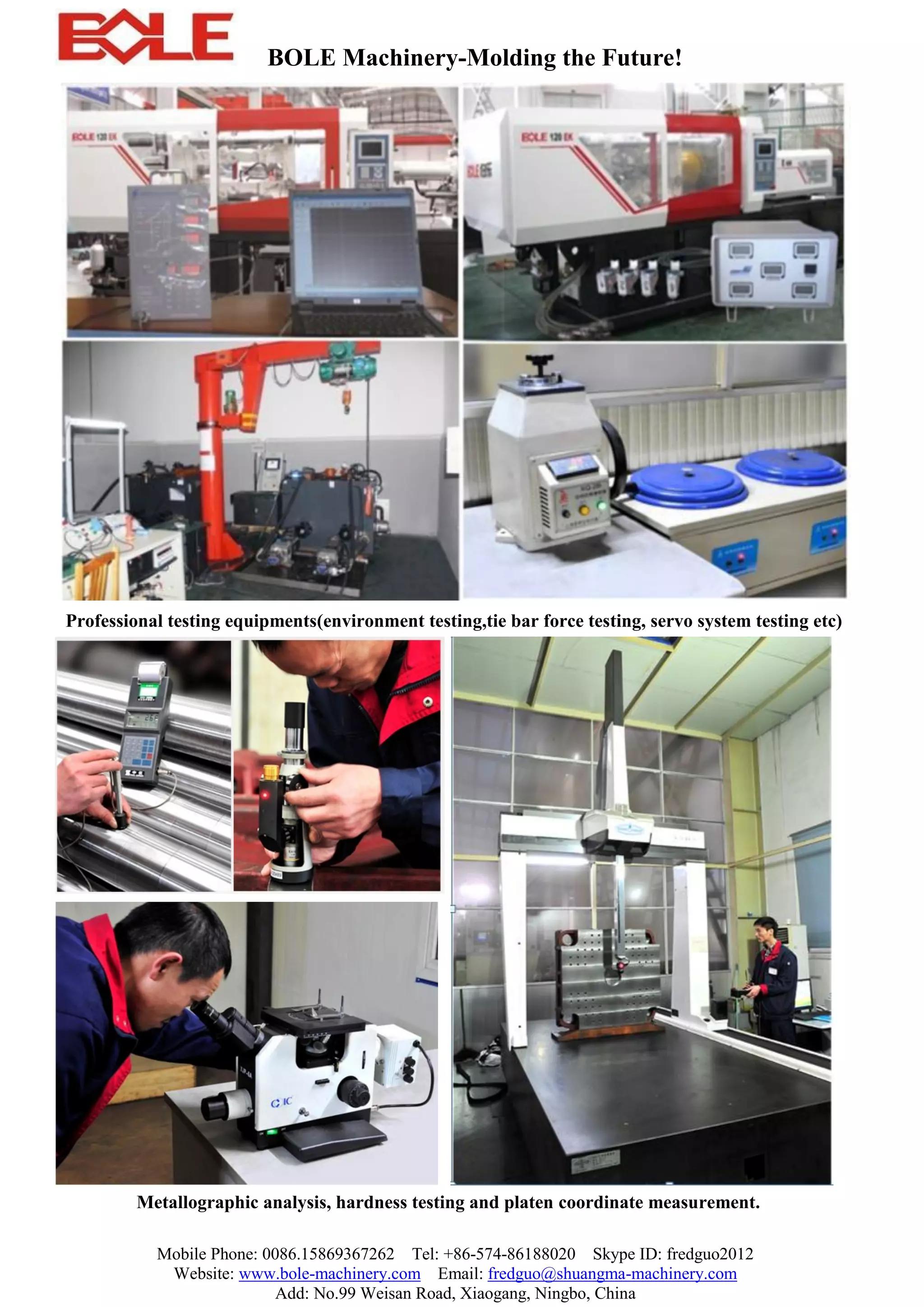 BOLE Injection molding machine ,Project Proposal（2015最新) | PDF