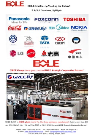 BOLE Injection molding machine ,Project Proposal（2015最新) | PDF