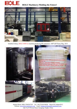 BOLE Injection molding machine ,Project Proposal（2015最新) | PDF