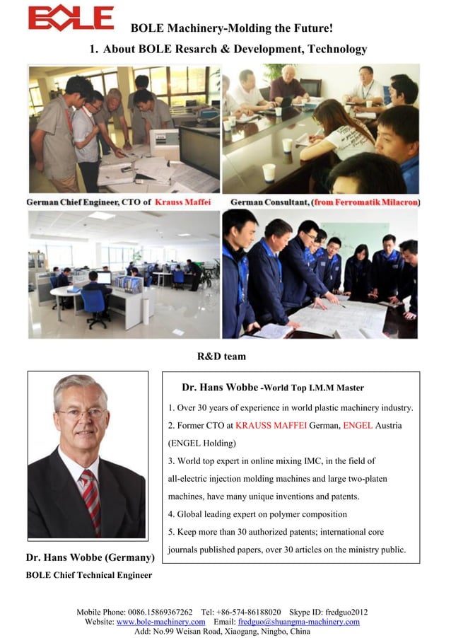 BOLE Injection molding machine ,Project Proposal（2015最新) | PDF ...